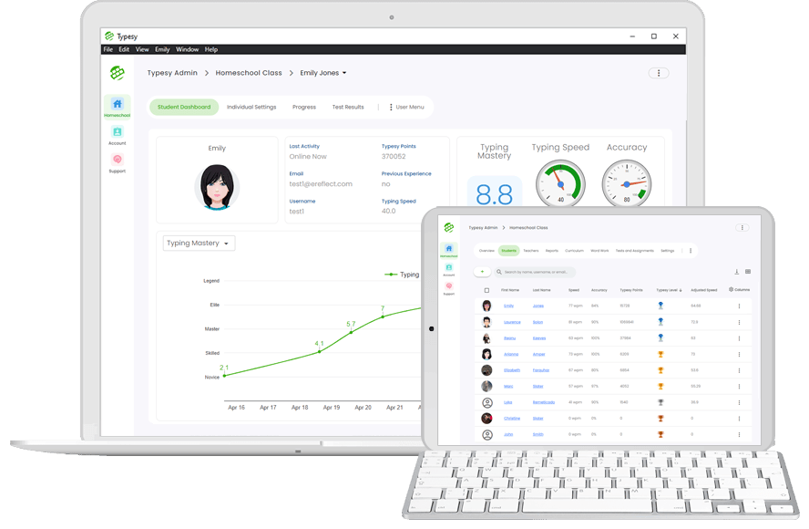 Typesy Homeschool - Typing Program for Homeschool