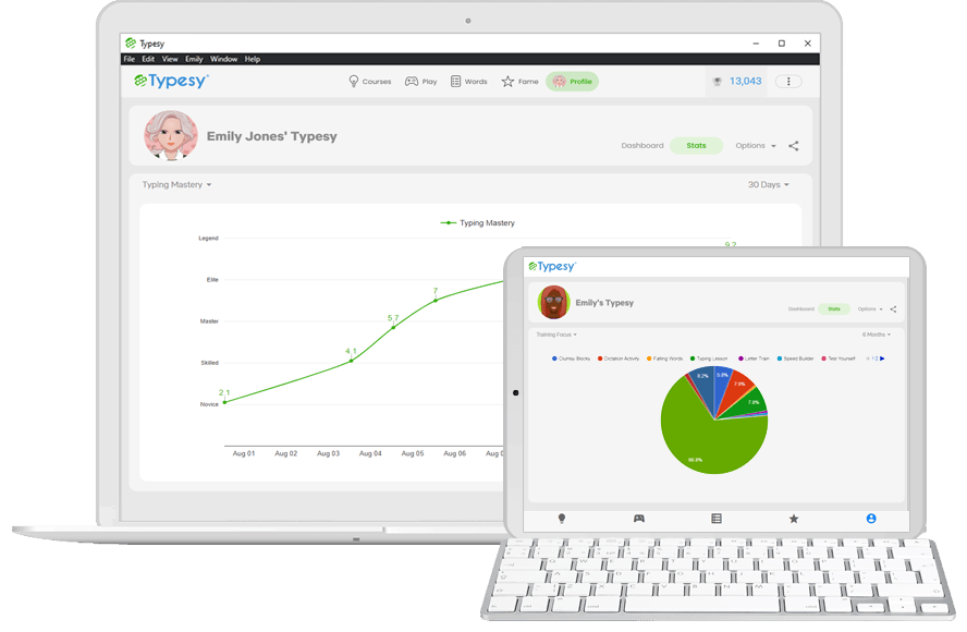 Typesy Individuals - Typing Program for Individuals